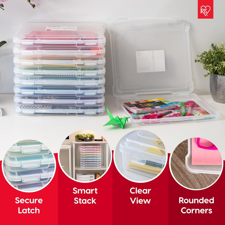Portable Project Case, 6 Pack, Clear – IRIS USA