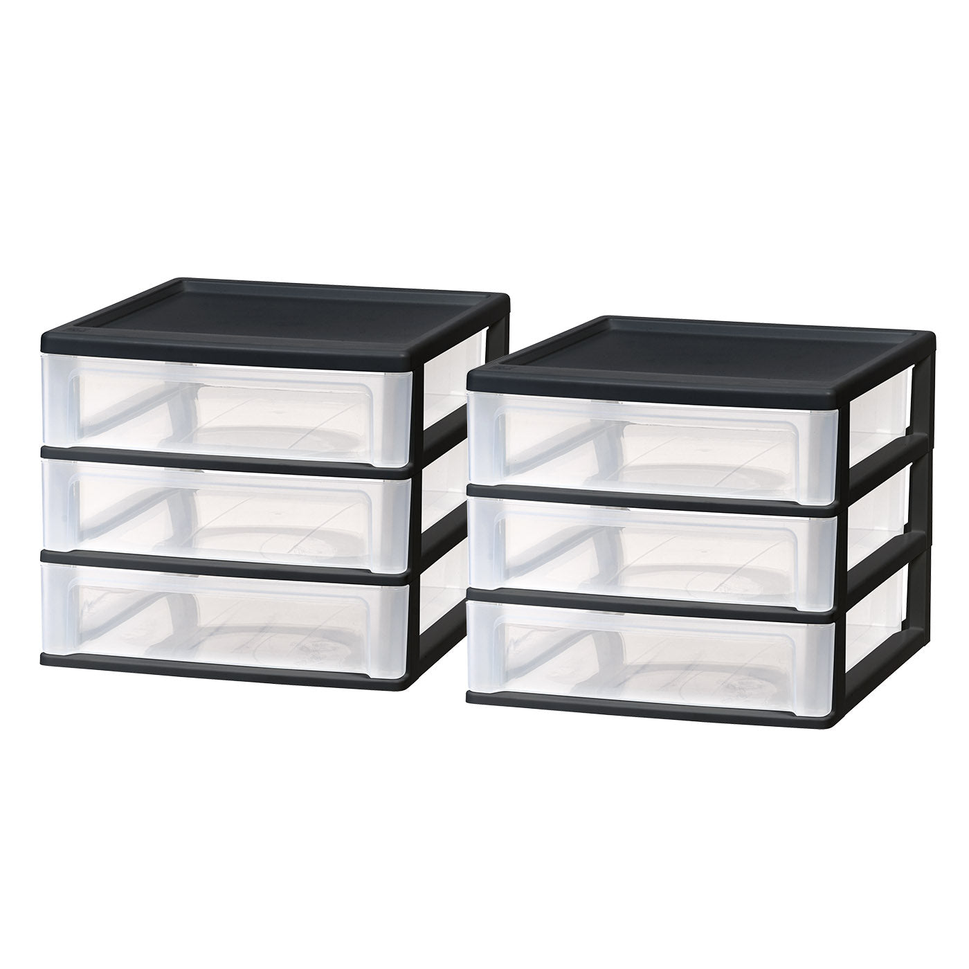 2-Pack 3-Drawer Plastic Desktop Organizer – IRIS USA
