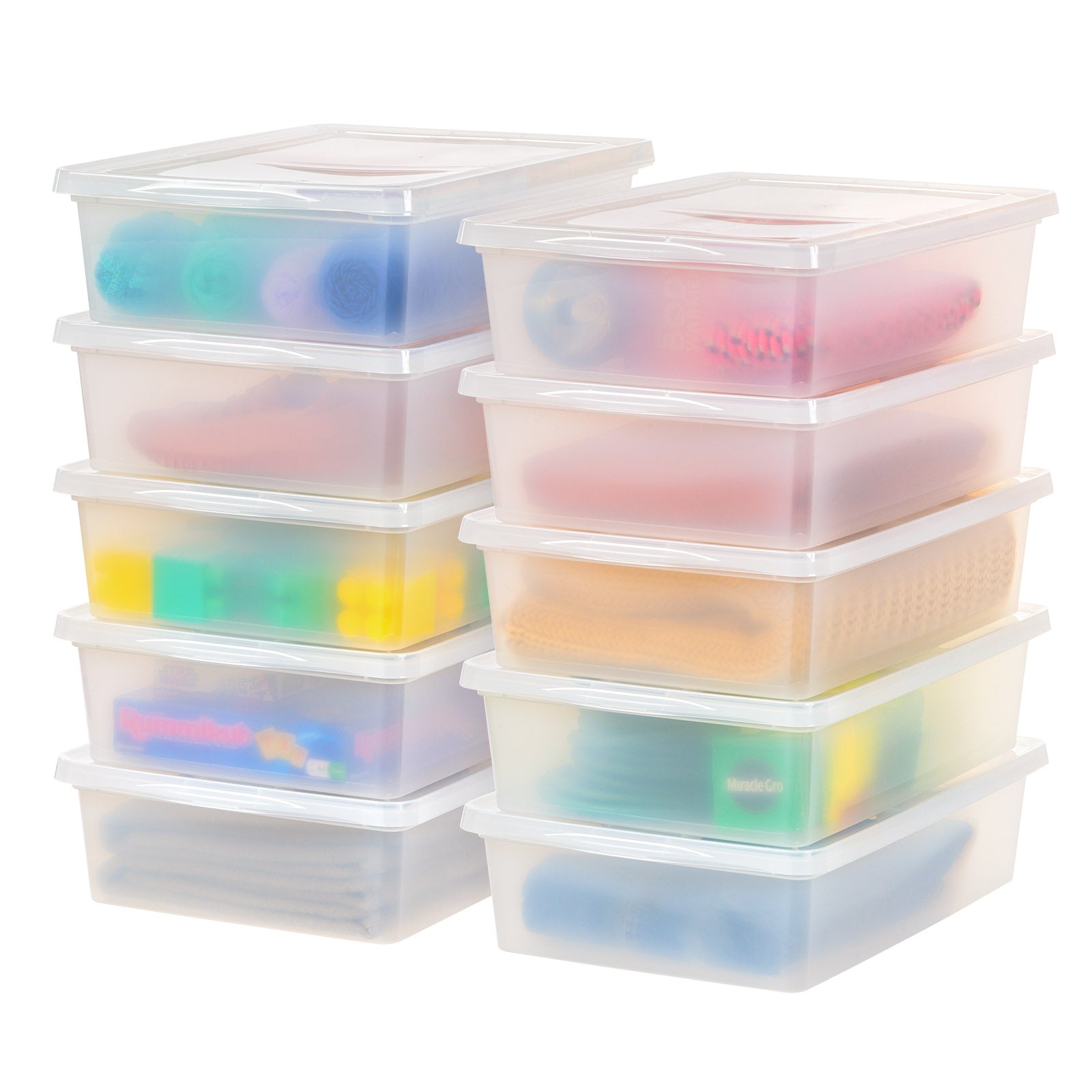 Clear Storage Box - 28 QT, 10 Pack – IRIS USA