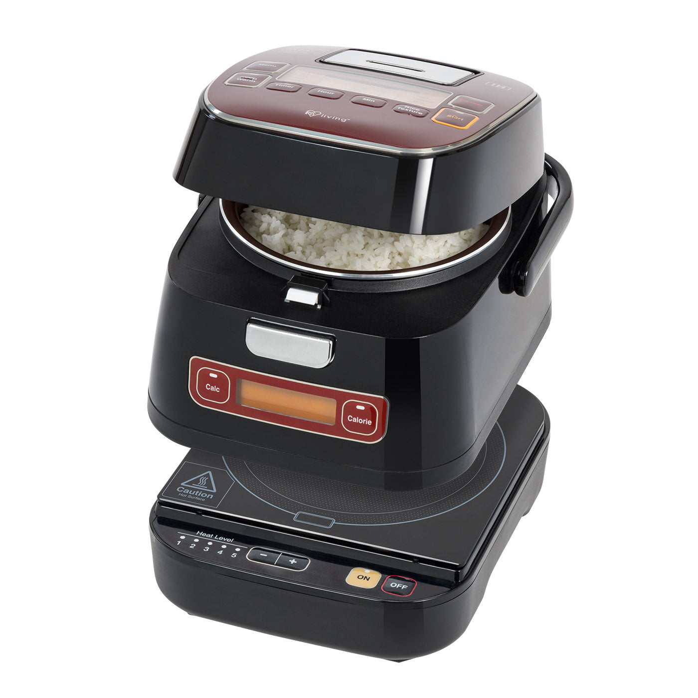 Rice Cooker and Induction Cooktop 2-in-1 with 7 Cooking Modes – IRIS USA