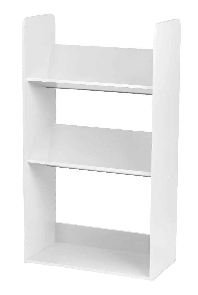 Tilted Book Shelf Rack - 3 Tier – IRIS USA