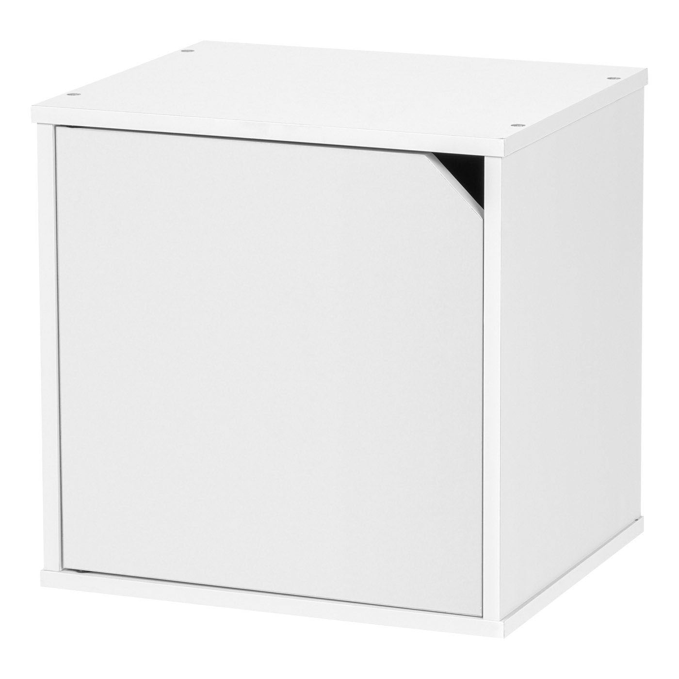Wood Cube Box with Door – IRIS USA