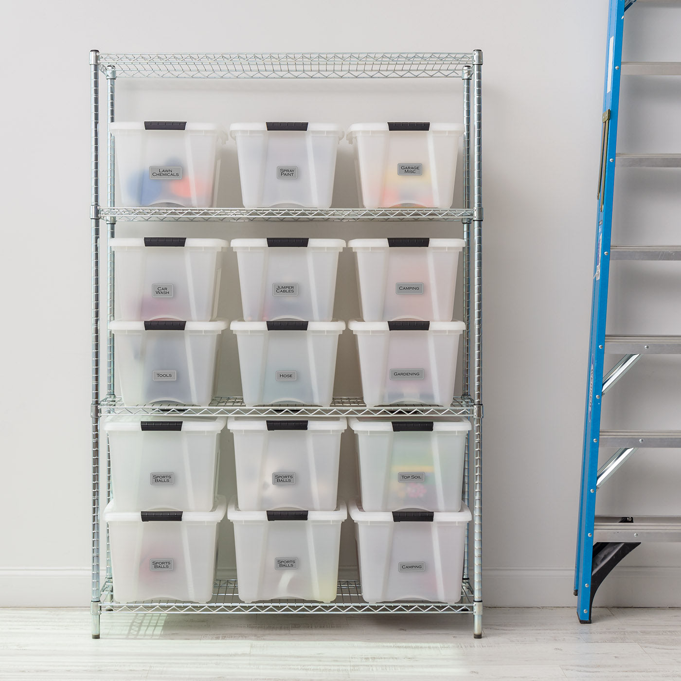 Heavy Duty 4 Shelf Wire Storage Unit – IRIS USA