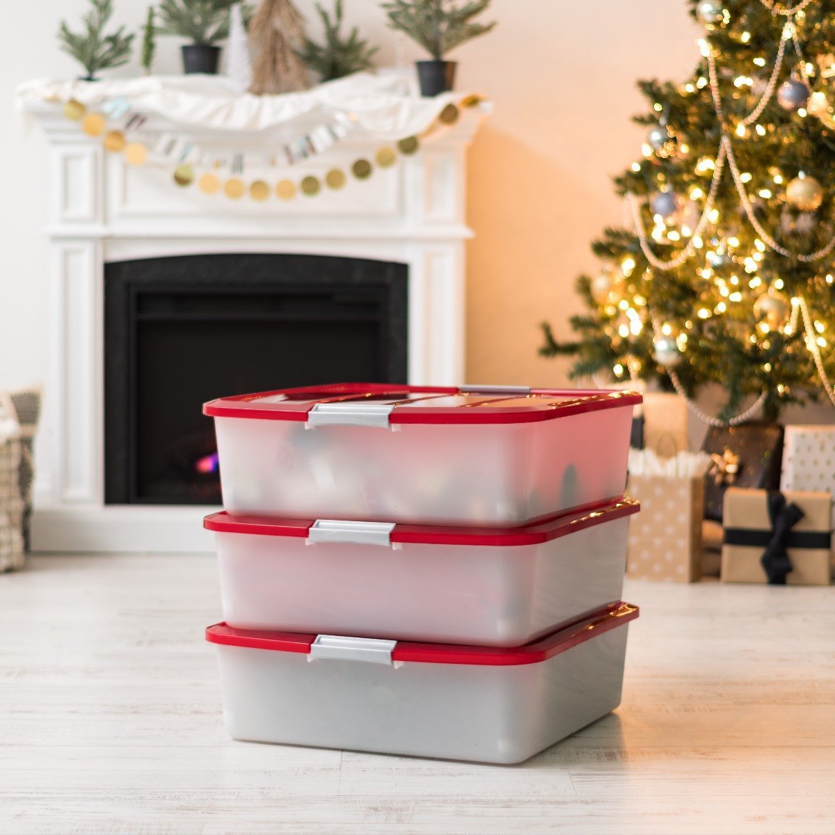 Holiday 20-inch Wreath Storage Box | IRIS USA, Inc.