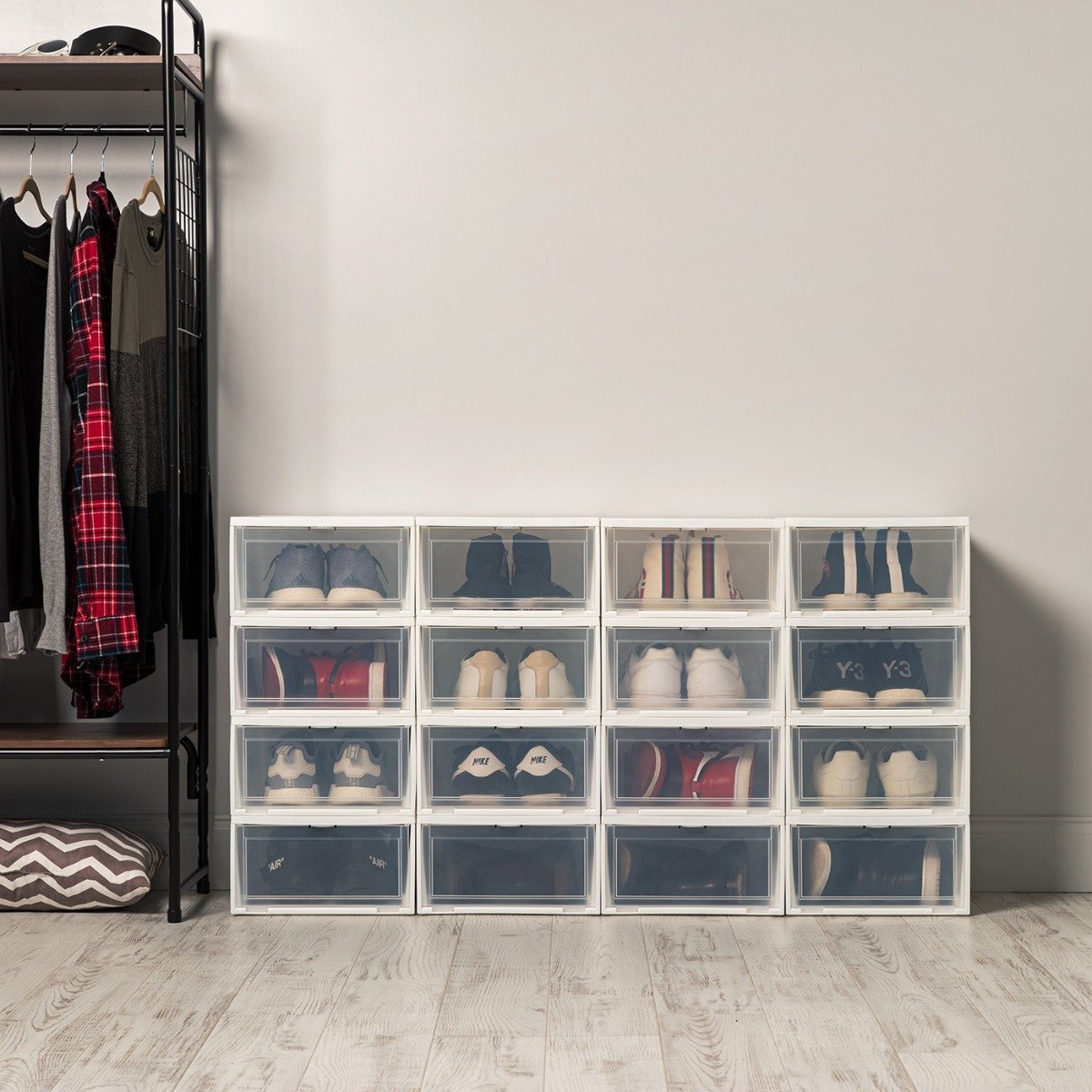 Stacking Shoe Box - 6 Pack – IRIS USA