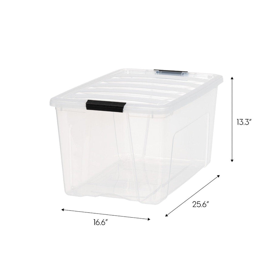 Stack & Pull® Storage Box 4 Pack - 18 gal. (72 qt.) – IRIS USA