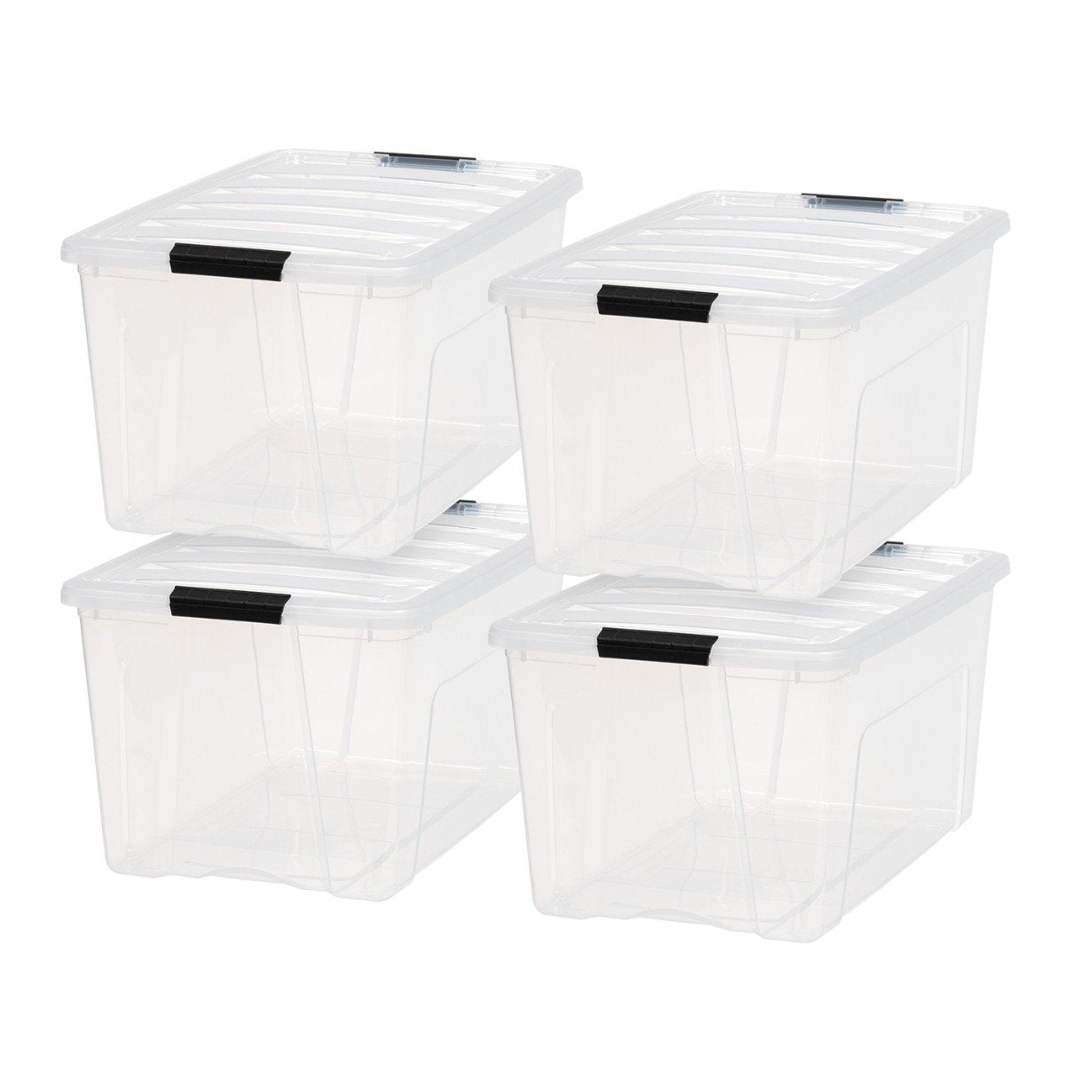 Stack & Pull® Storage Box 4 Pack - 18 gal. (72 qt.) – IRIS USA